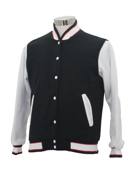 Varsity Jacket Full stud buttons Coloured sleeves – deconcept